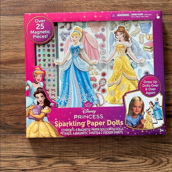 Disney | Toys | Disney Princess Magnetic Paper Dolls Set Blue And ...
